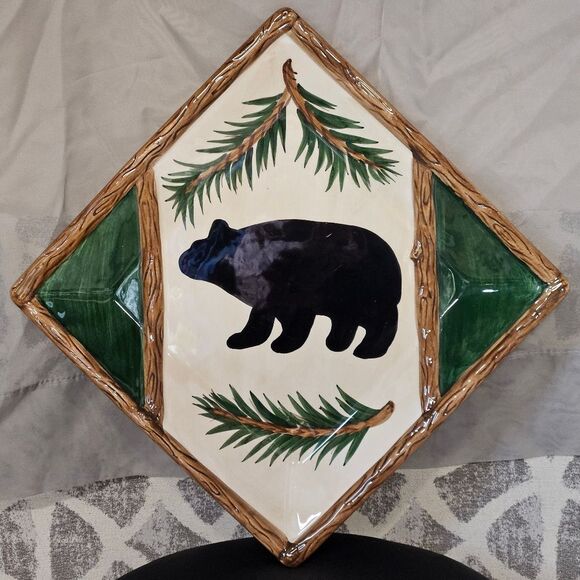 Cost Plus World Market | Accents | World Market Black Bear Pine Woodsy ...